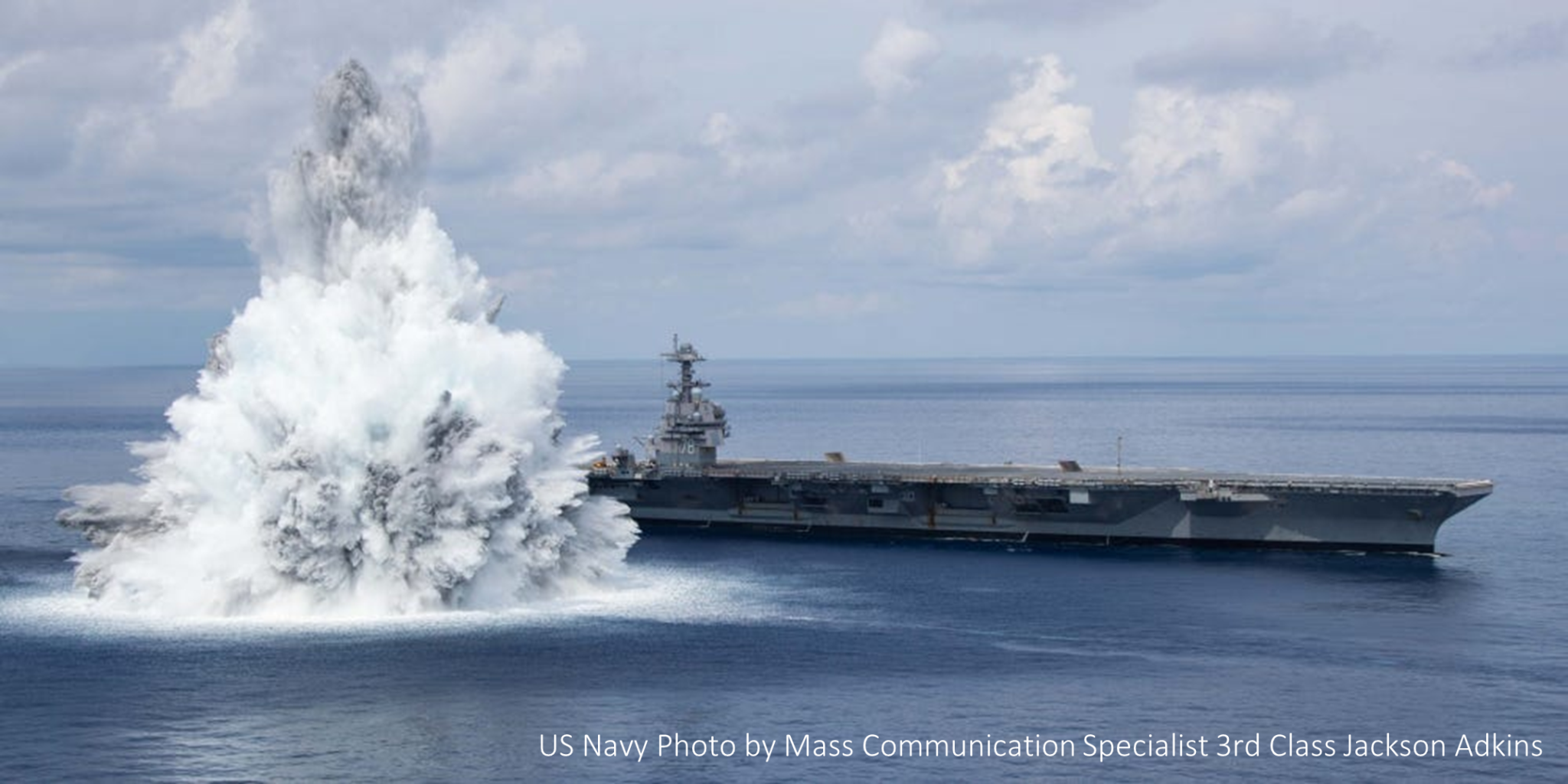 Navy Completes Explosive Shock Testing for Aircraft Carrier